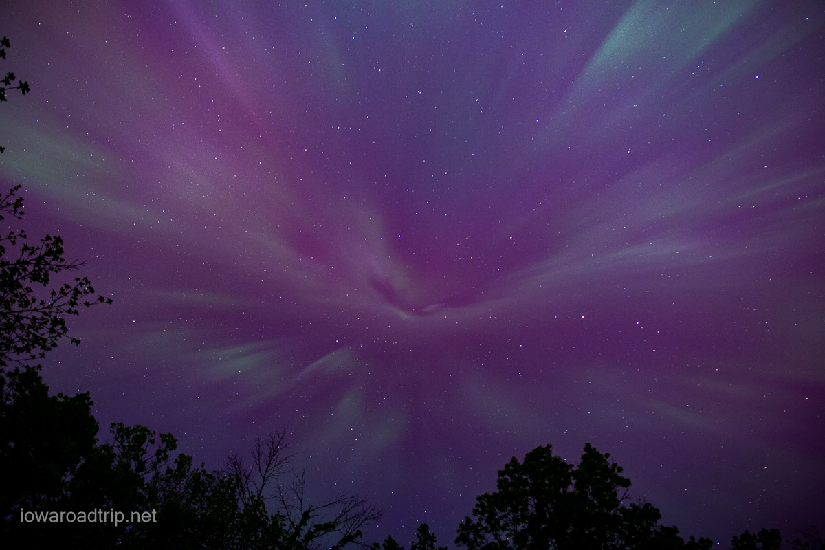 My favorite Northern Lights photos from May 10th, 2024 - Iowa Road Trip